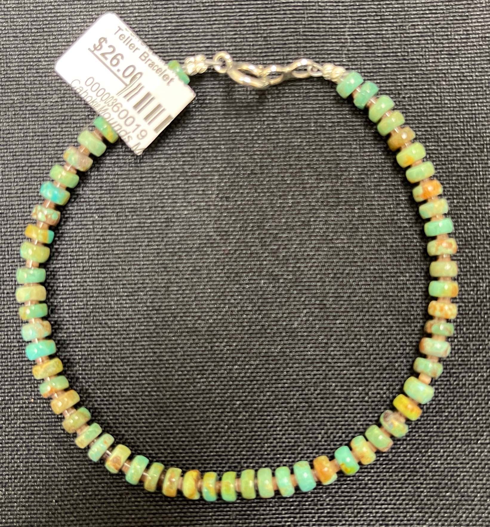 Turquoise & Shell Heishi Teller Bracelet – Cahokia Mounds State ...